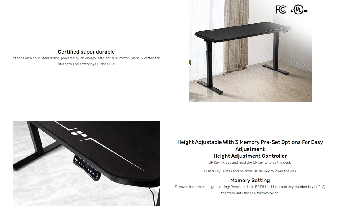 DESK ERGOPIXEL ALTURA SERIES ADJUSTABLE SIZE L | Advice จ.ตราด สาขา ...