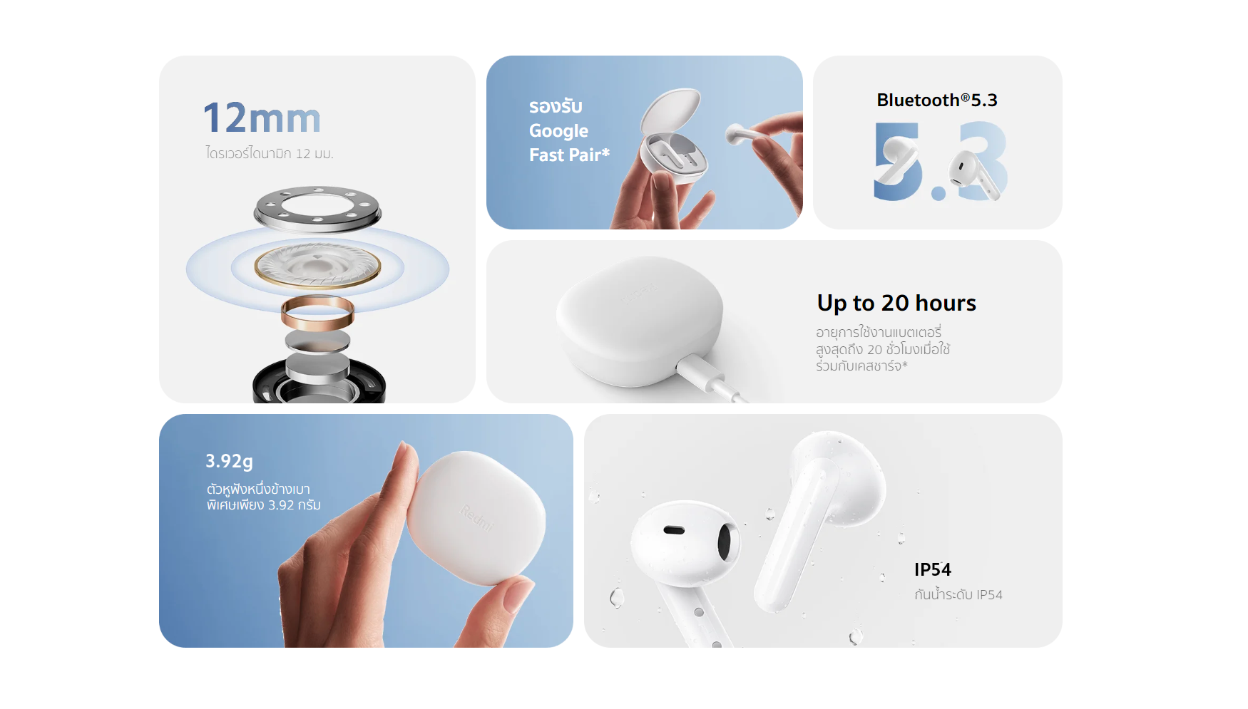 True Wireless REDMI Buds 4 Lite (46432) Black | Advice จ.นครสวรรค์ สาขา ...