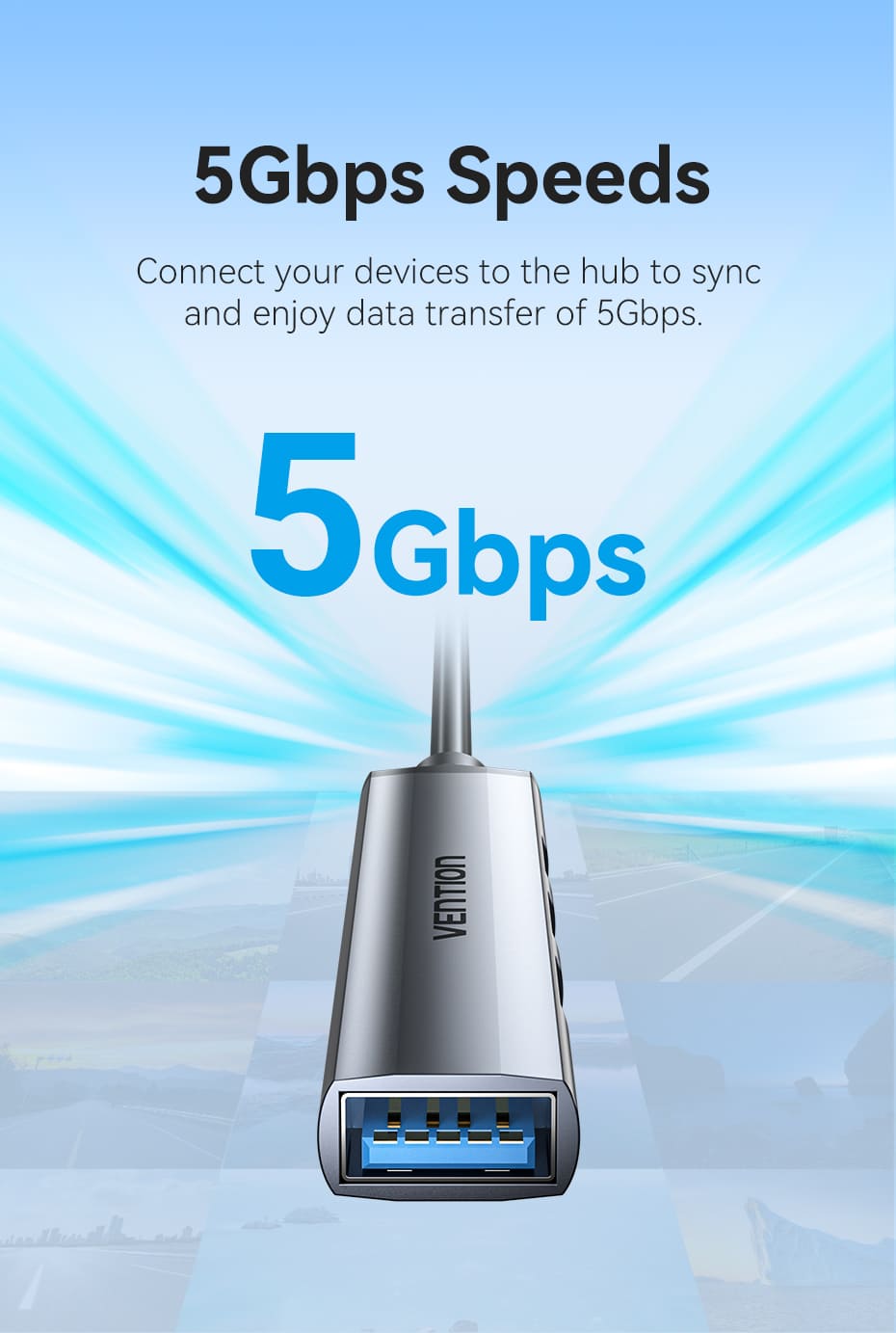 4 Port USB HUB v3.0 VENTION CK0HB (Black) | Advice จ.นครราชสีมา สาขา ...