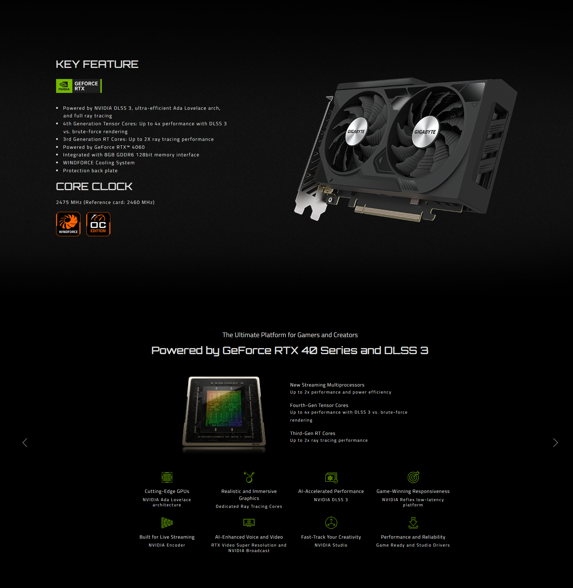 RTX4060/8GB GIGABYTE WINDFORCE (OC/D6) | Advice จ.นครปฐม สาขา U001 ...