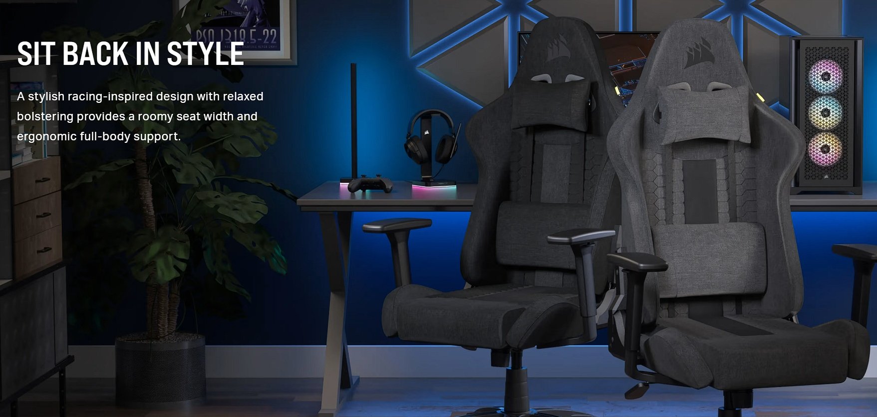 CHAIR CORSAIR TC100 BLACK CF-9010051-WW | Advice จ.จันทบุรี สาขา A001 ...