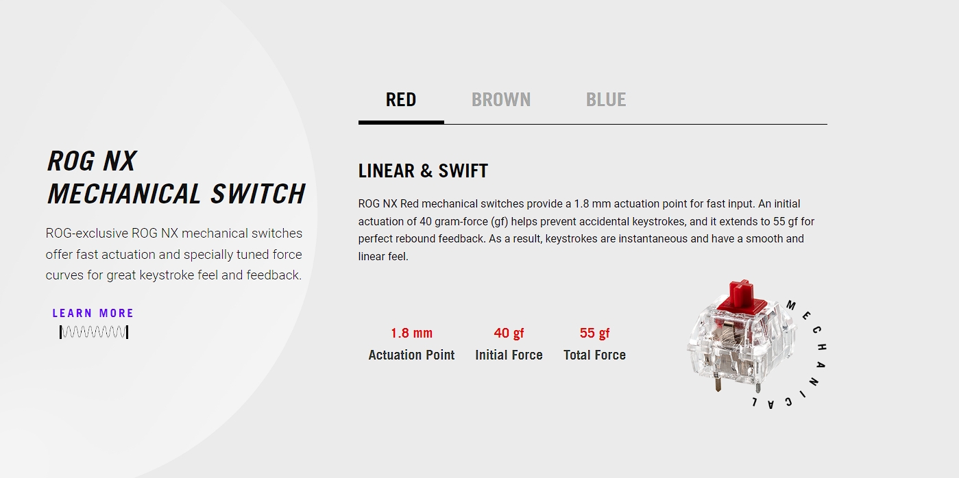 KEYBOARD ASUS ROG STRIX SCOPE NX TKL WHITE - RED-SWITCH [TH] | Advice ...