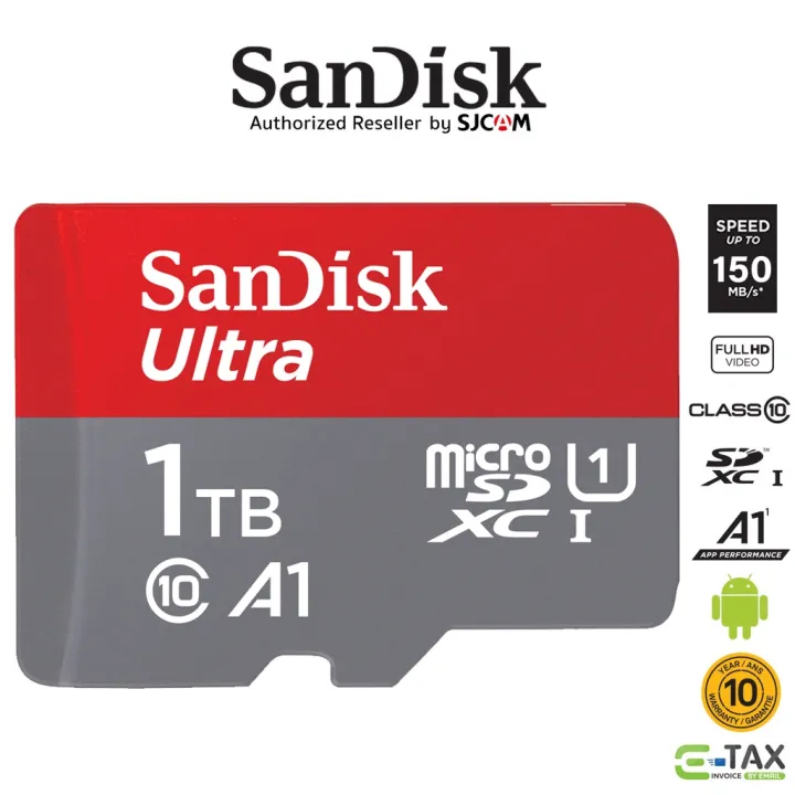 1TB Micro SD Card SANDISK Ultra SDSQUAC-1T00-GN6MN (150MB/s,) | Advice ...