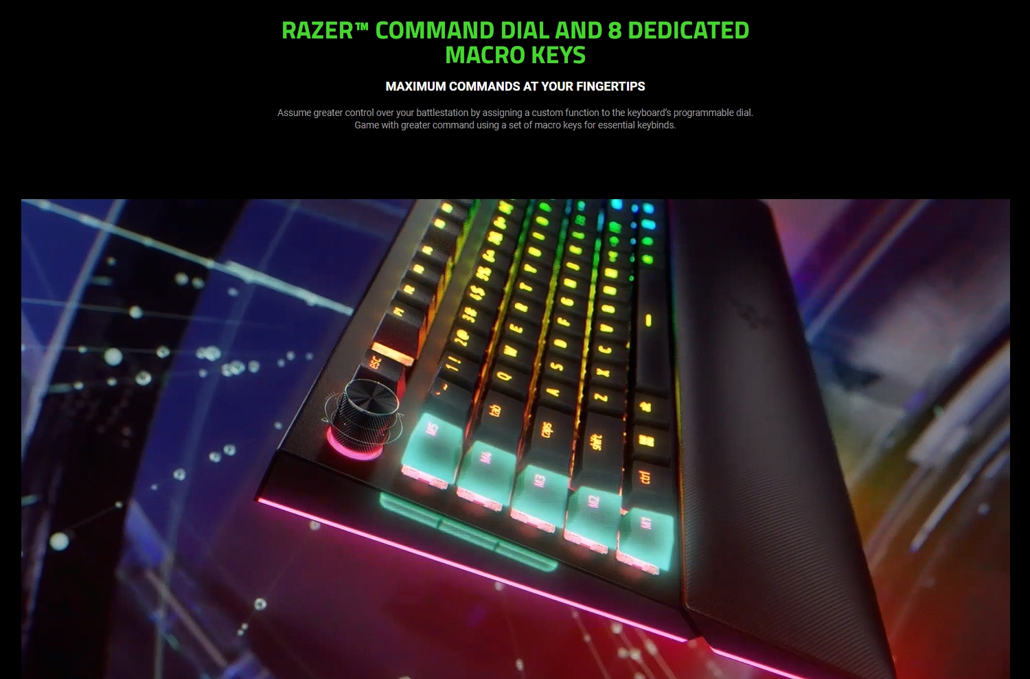 KEYBOARD RAZER BLACKWIDOW V4 PRO BLACK YELLOW SWITCH(US) | Advice จ. ...