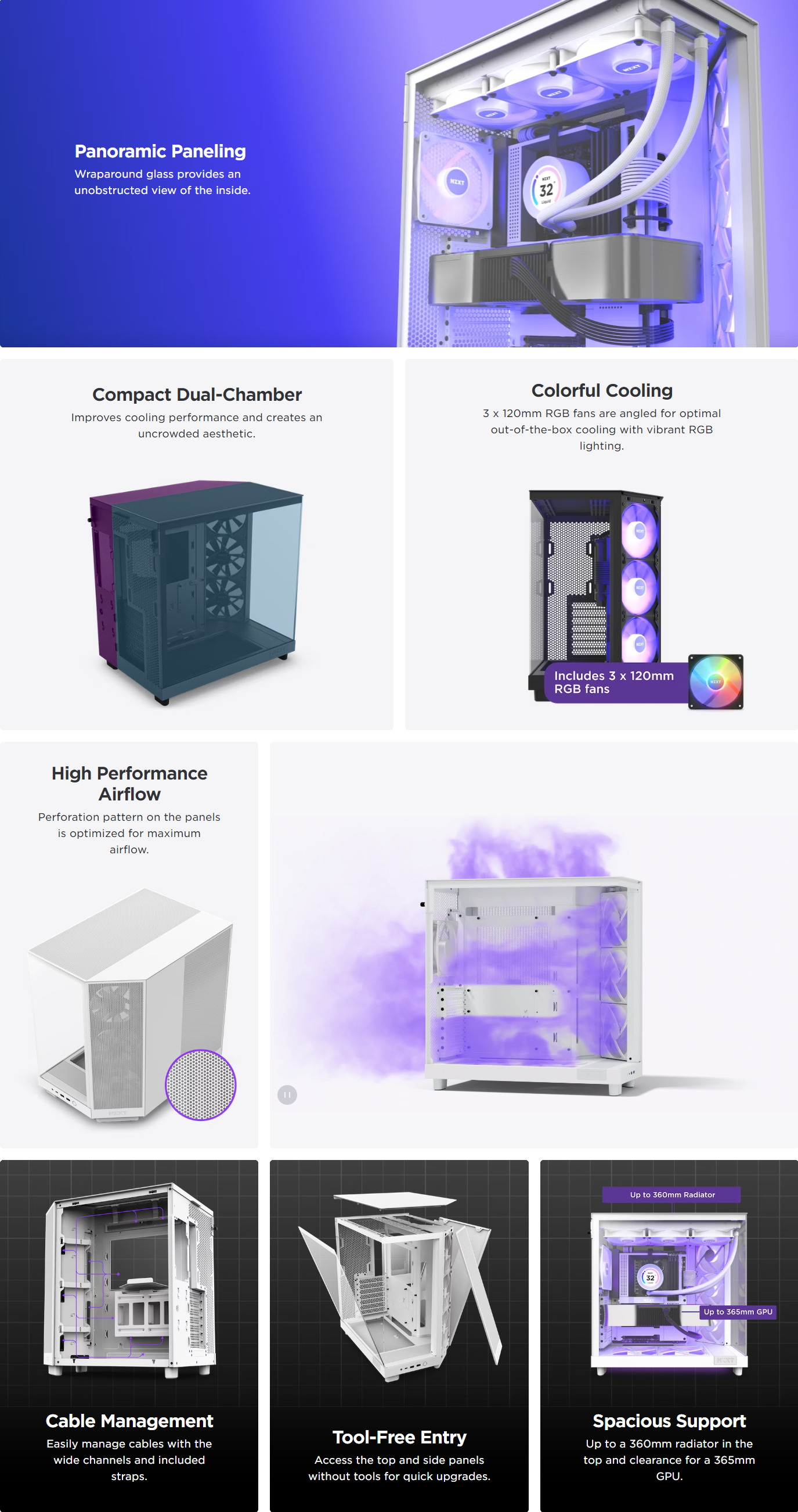 ATX (NP) NZXT H6 FLOW RGB (Black)