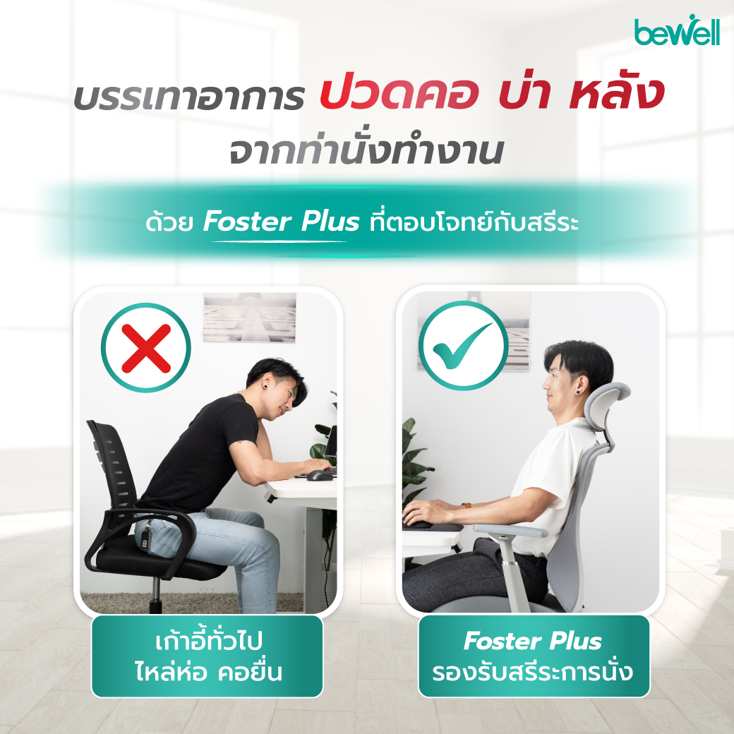 CHAIR BEWELL ERGONOMIC FOSTER PLUS | Advice จ.จันทบุรี สาขา A001 (ใกล้ ...