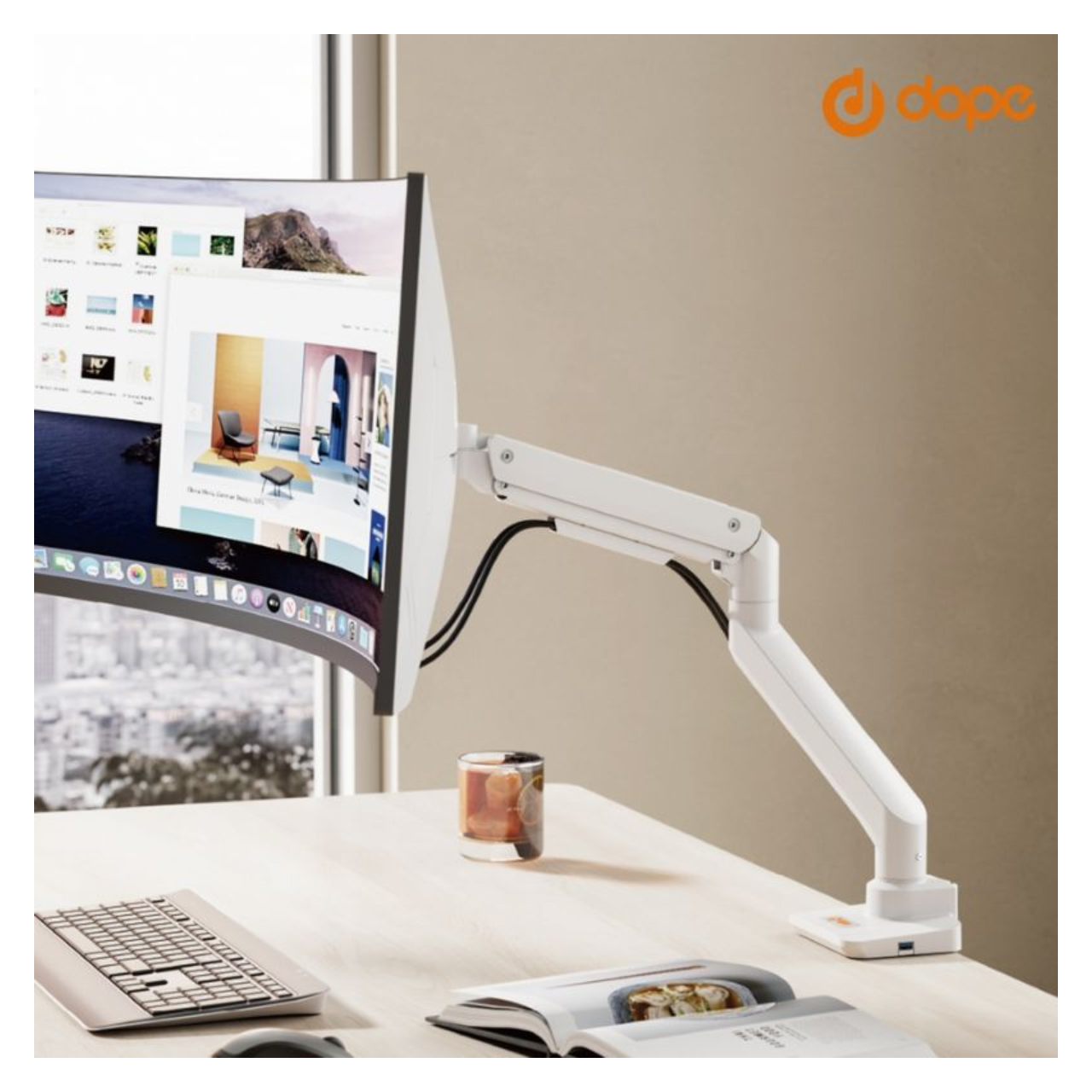 แขนจับจอ DOPE Single (DP-92430) White | Advice จ.นนทบุรี สาขา A011 ...