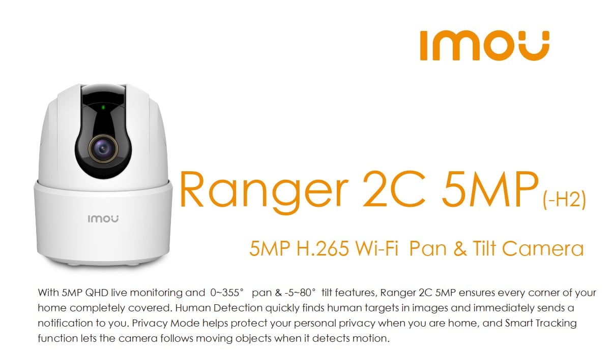 Smart IP Camera(5.0MP) IMOU RANGER 2C -TA52P(5MP) | Advice จ.สงขลา สาขา ...