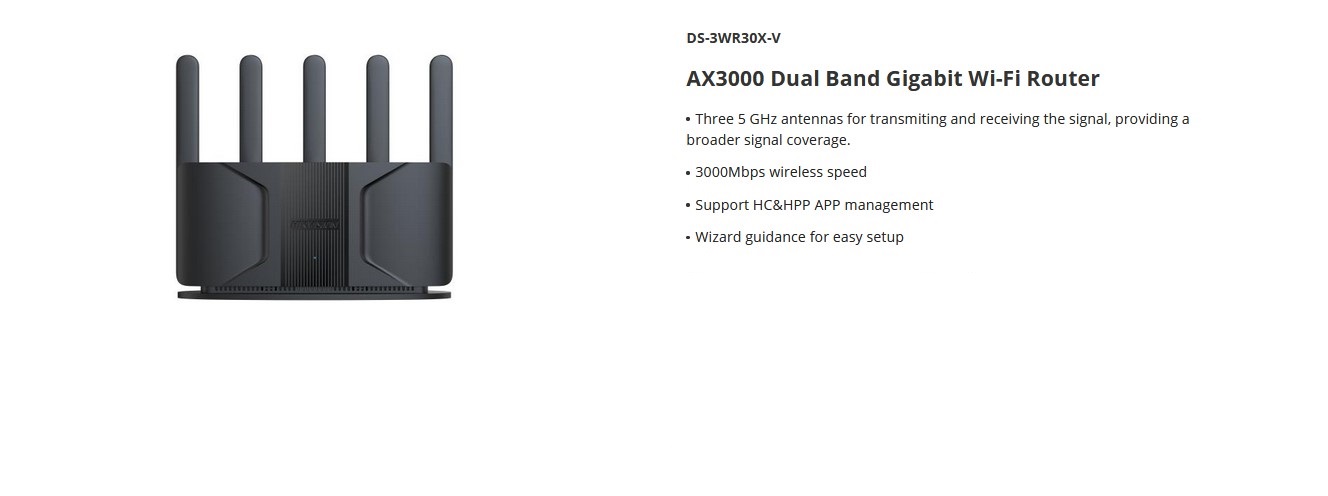 Router HIKVISION (DS-3WR30X-V) Wireless AX3000 WiFi6 | Advice จ. ...