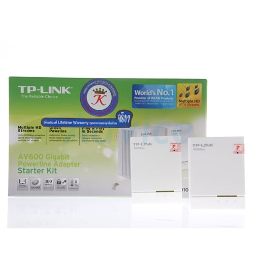 Powerline 600VA Gigabit 'TP-LINK' (TL-PA6010KIT)