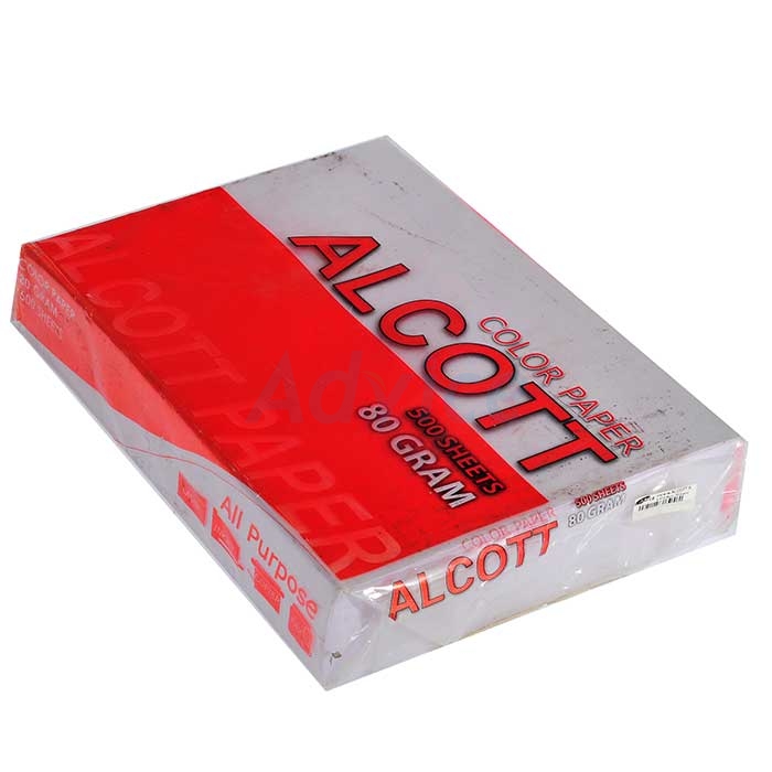 กระดาษ ALCOTT A4 80G สีม่วง (500แผ่น/รีม)