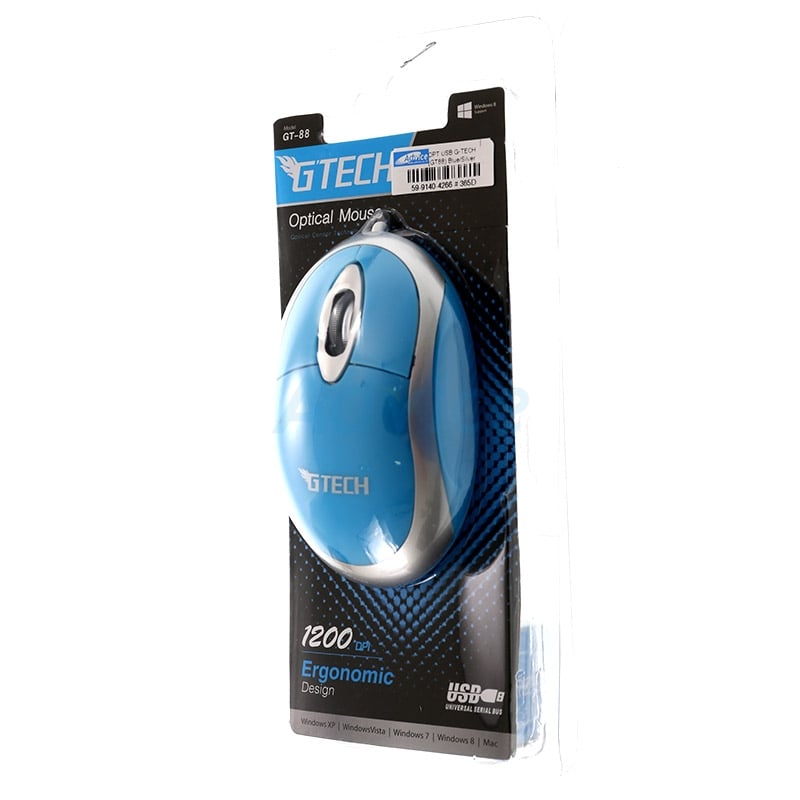 OPT.USB G-TECH (GT88) Blue/Silver