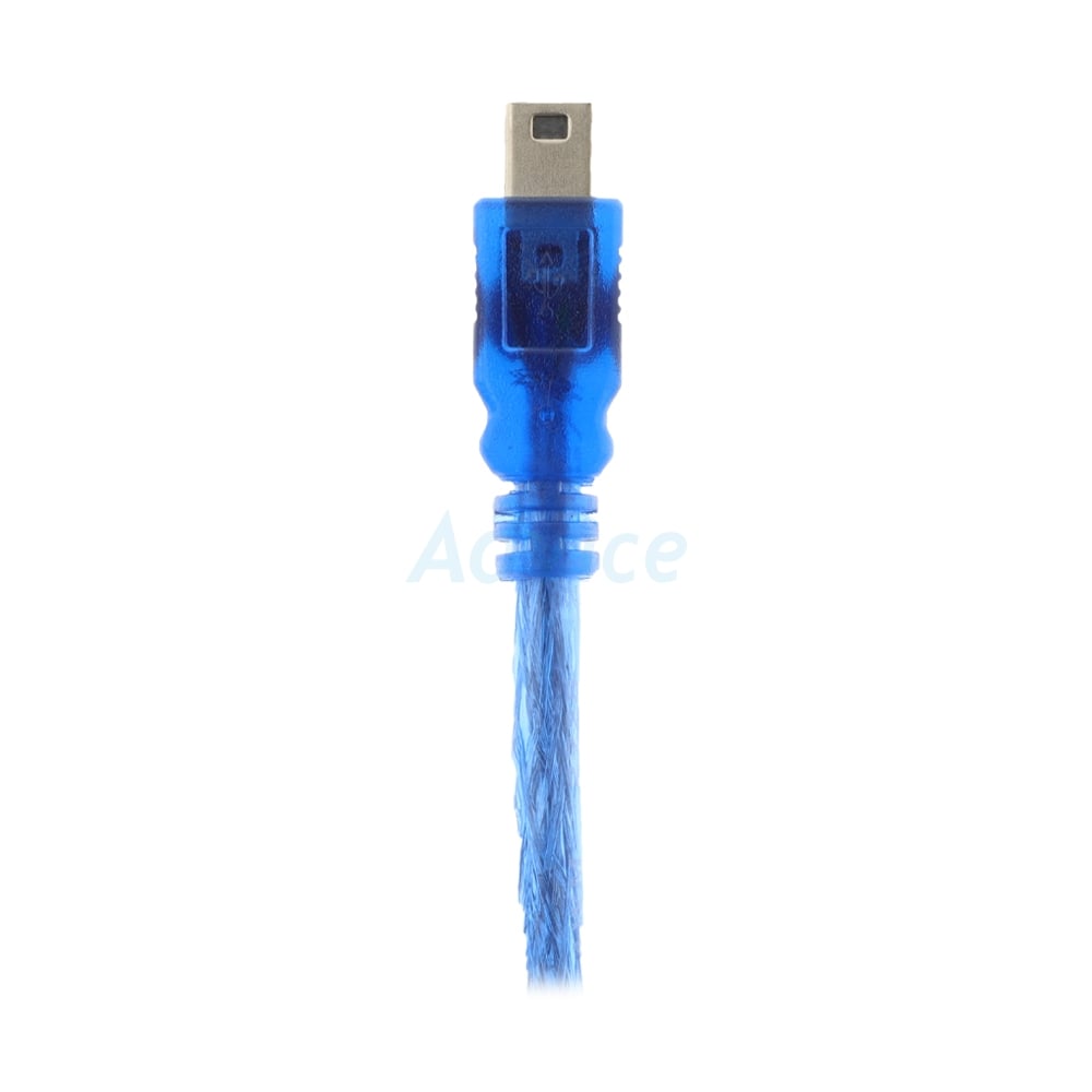 Cable USB TO Mini B M/M (0.45M) สายสีฟ้า