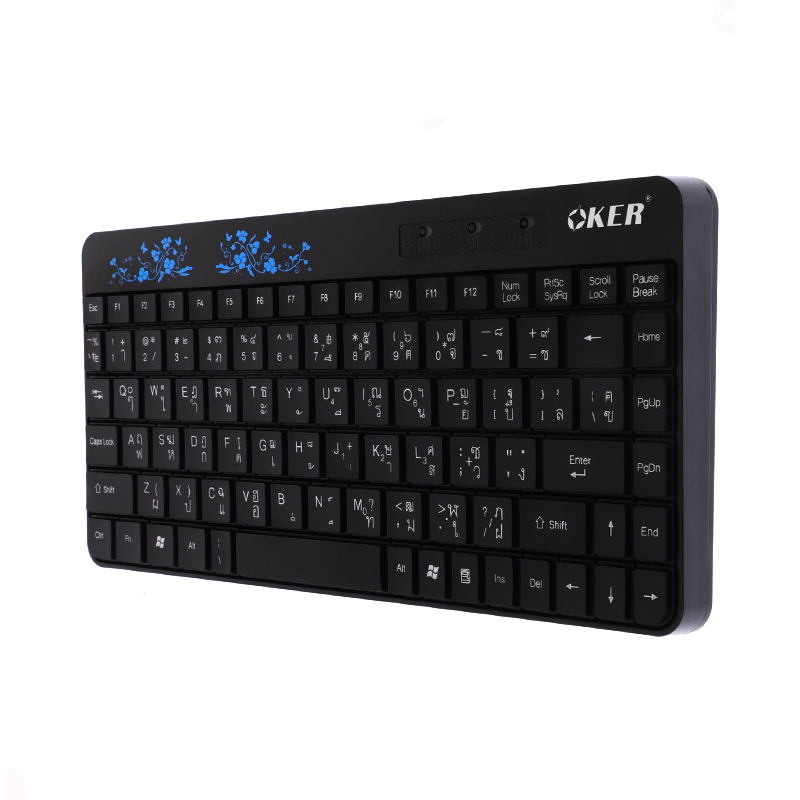 KEYBOARD OKER MINI F8 BLACK