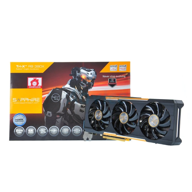 PCIe AMD R9 390X/8GB SAPPHIRE (OC,D5, HDMI) TRI-X