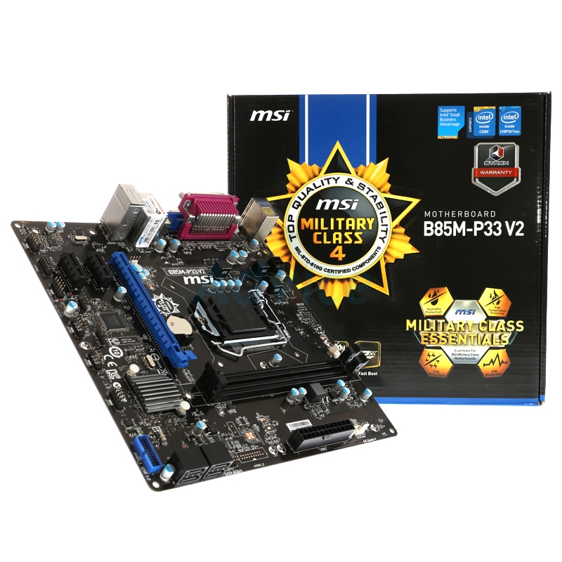 (1150-VSL) MSI B85M-P33 V2 'STrek'
