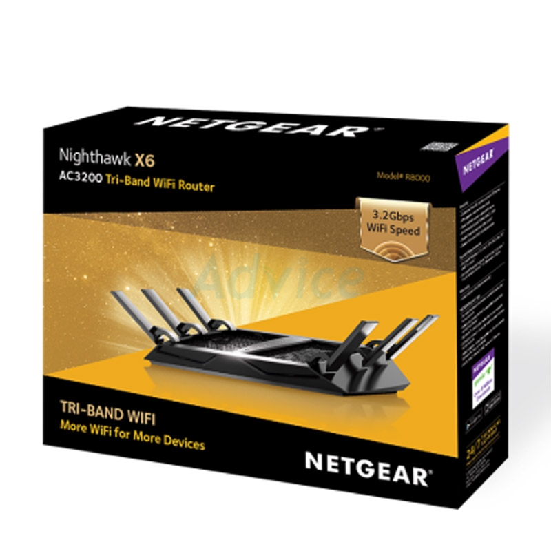 Router NETGEAR (R8000-100PES) Wireless AC3200 Tri-Band Gigabit