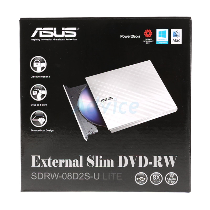 Ext.DVD RW Slim Asus (08D2S-U Lite,W)