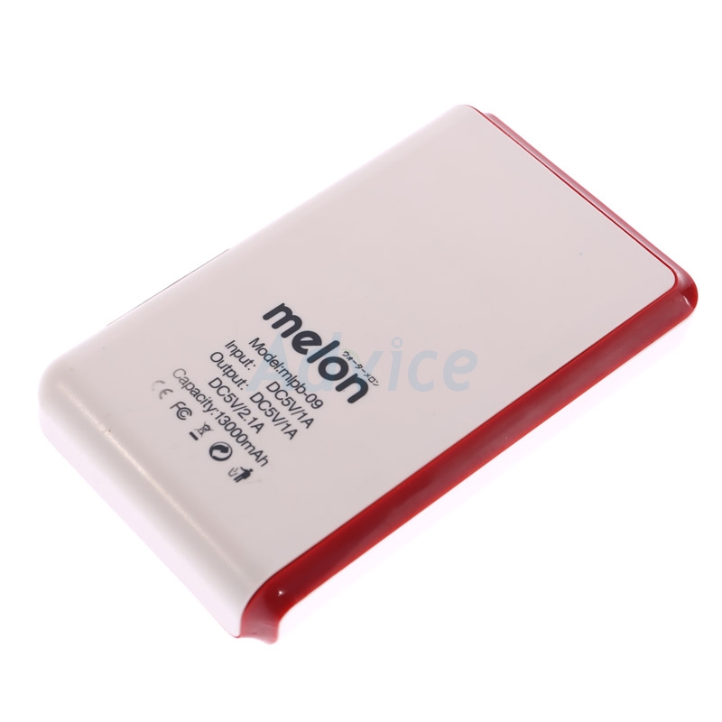 P-BANK 13000 mAh 'Melon' (MLPB-009) Wh-Rd