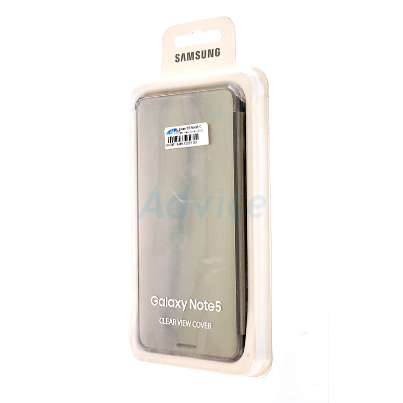 Case SS Note5 Clear View Cover (Gold) Ori (EF-ZN920CFEGWW)