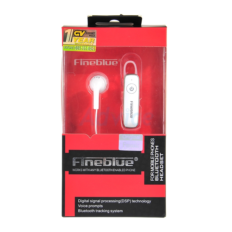 Bluetooth Headset 'Fineblue' (Fmusic) White