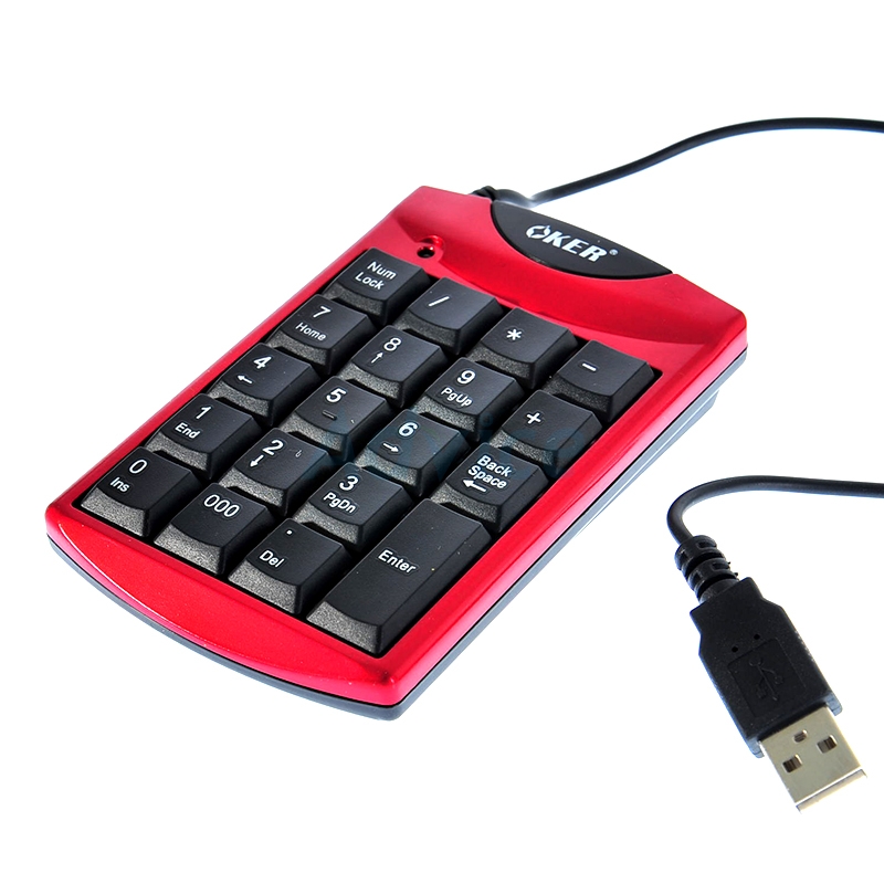Numberic Keypad KP-09 (Black/Red) 'OKER'