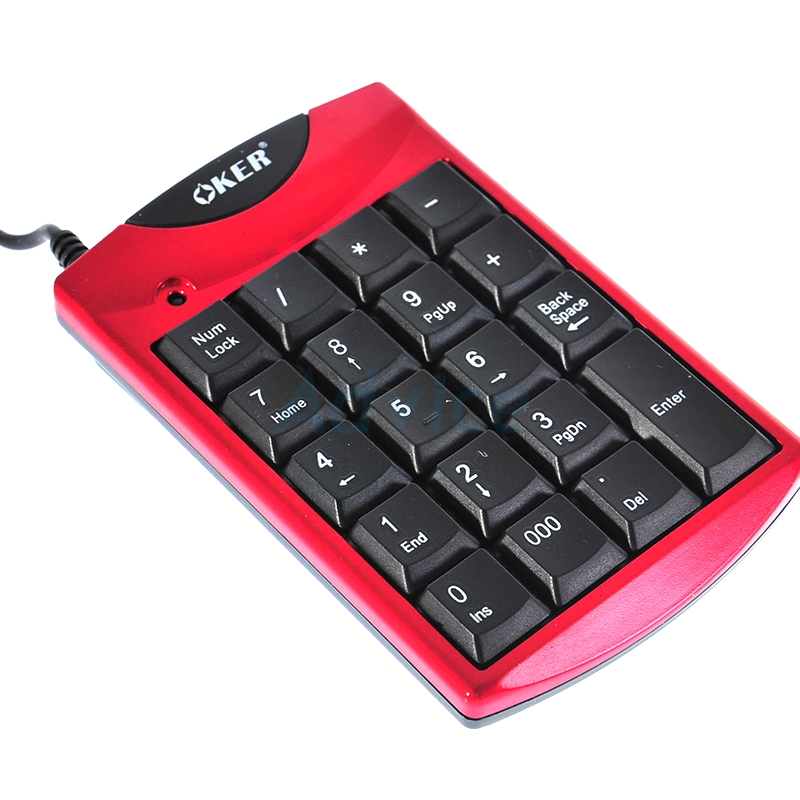 Numberic Keypad KP-09 (Black/Red) 'OKER'