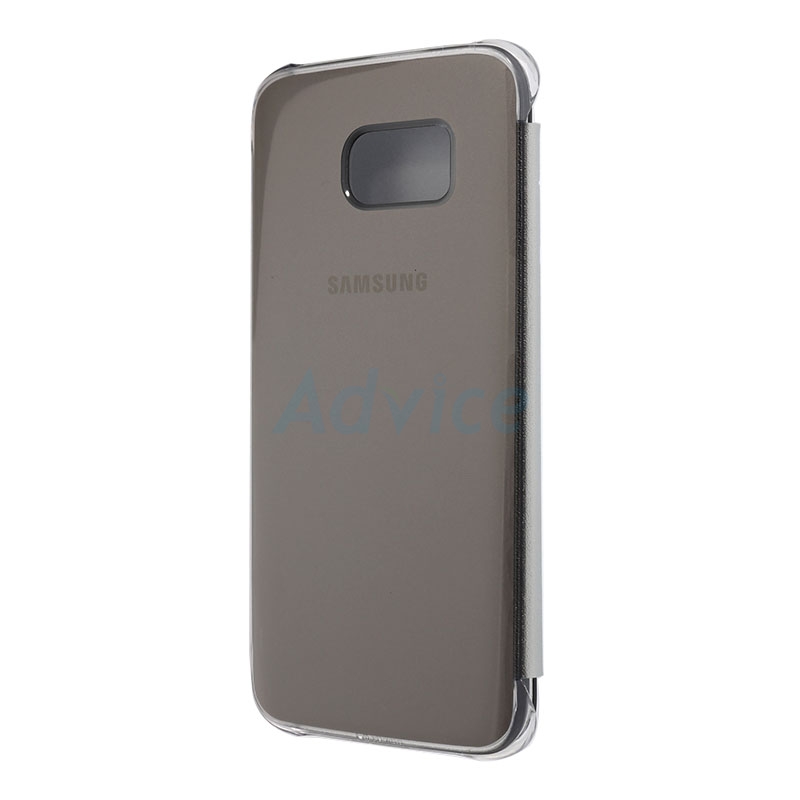 Case SS S7 Edge Clear View Cover (Silver) Ori (EF-ZG935CSEGWW)