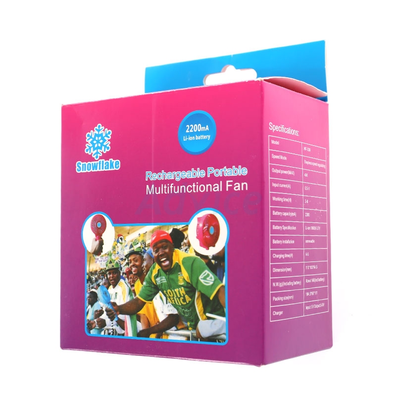 Gadget FAN USB Portable Multifunctional Snowflake HF-308 (Pink)