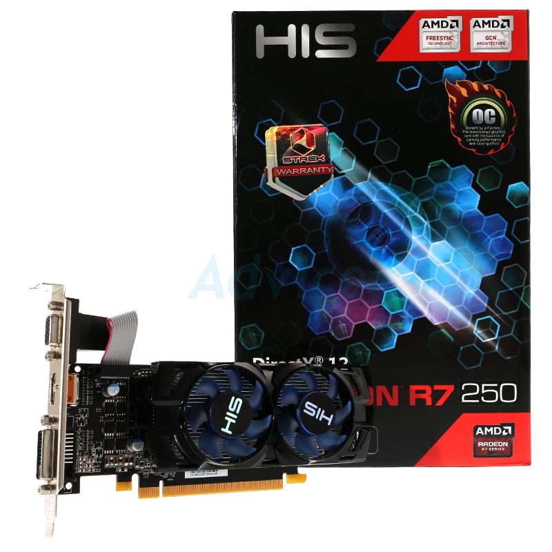 AMD R7 250/2GB HIS Twin iCooler (D5)