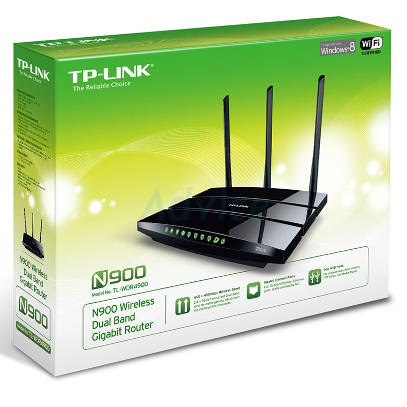 Router TP-LINK (TL-WDR4900) Wireless N900 Dual Band Gigabit (Limited ...