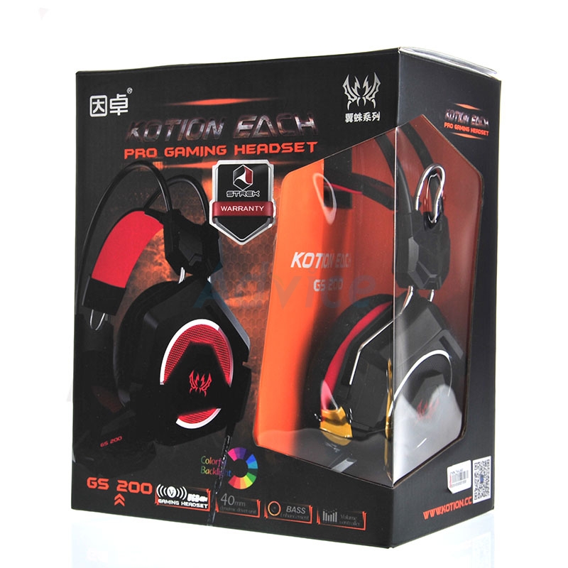 HeadSet 'KOTION' GS200 (Black/Red)