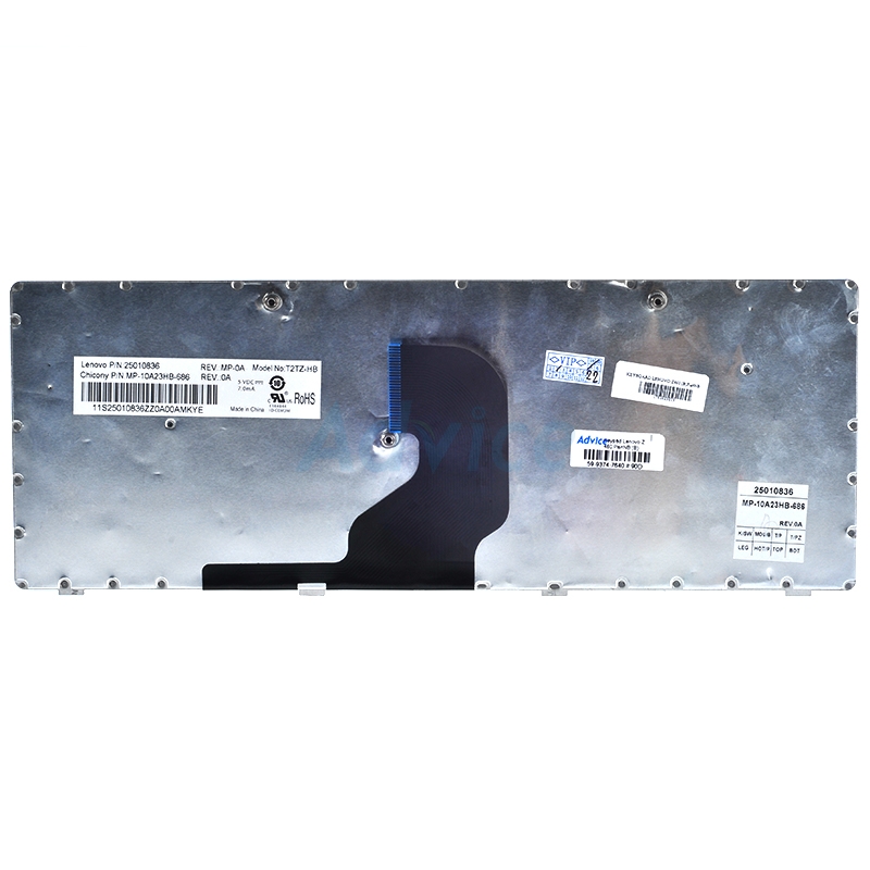 Keyboard LENOVO Z460 (Black) PartNB (สกรีนอังกฤษ)