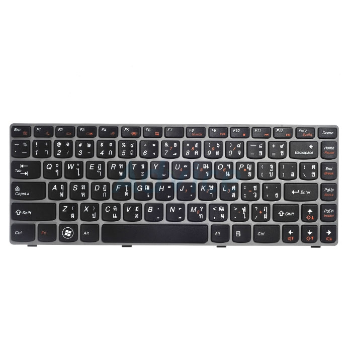 Keyboard LENOVO IdeaPad Z460 (Black) 'SkyHorse' (สกรีนไทย-อังกฤษ ...