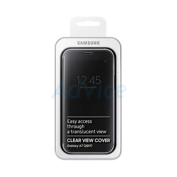 Case SS A7 (2017) Clear View Cover (Black) 'SAMSUNG' (EF-ZA720CBEGWW)