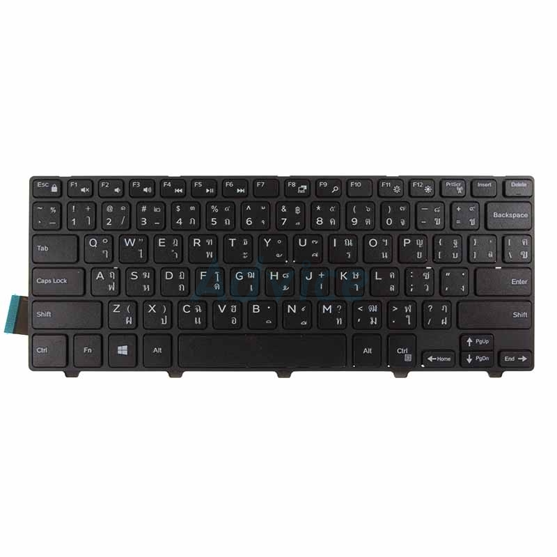 Keyboard DELL P60G Inspiron 14 3000 PowerMax (สกรีนอังกฤษ)