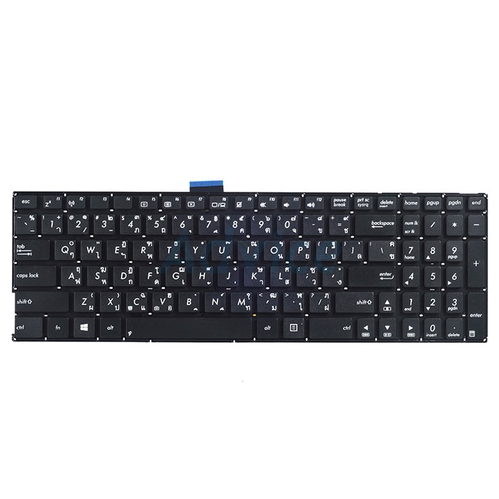 Keyboard ASUS X555 (Black) 'PowerMax' (สกรีนไทย-อังกฤษ) | Advice จ. ...