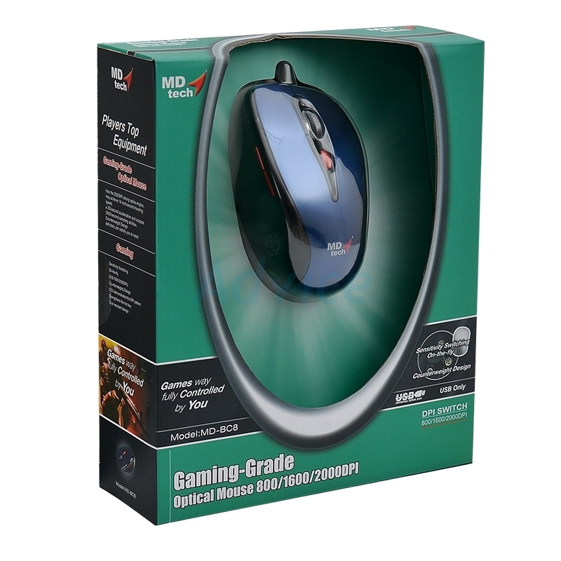 OPT.USB MD-TECH (BC-8) BLUE/BLACK