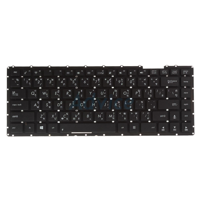 Keyboard ASUS X450J (Black) 'PowerMax' (สกรีนไทย-อังกฤษ) | Advice จ. ...