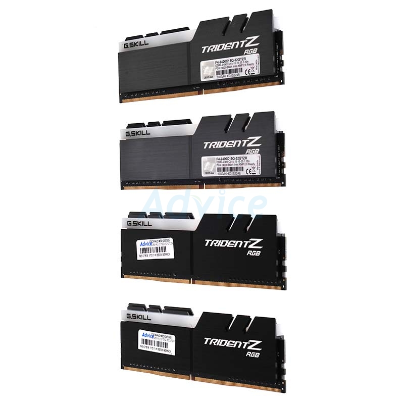 DDR4(2400)32GB (8GBX4) (C15Q-32GTZR) 'G SKILL' TridentZ RGB