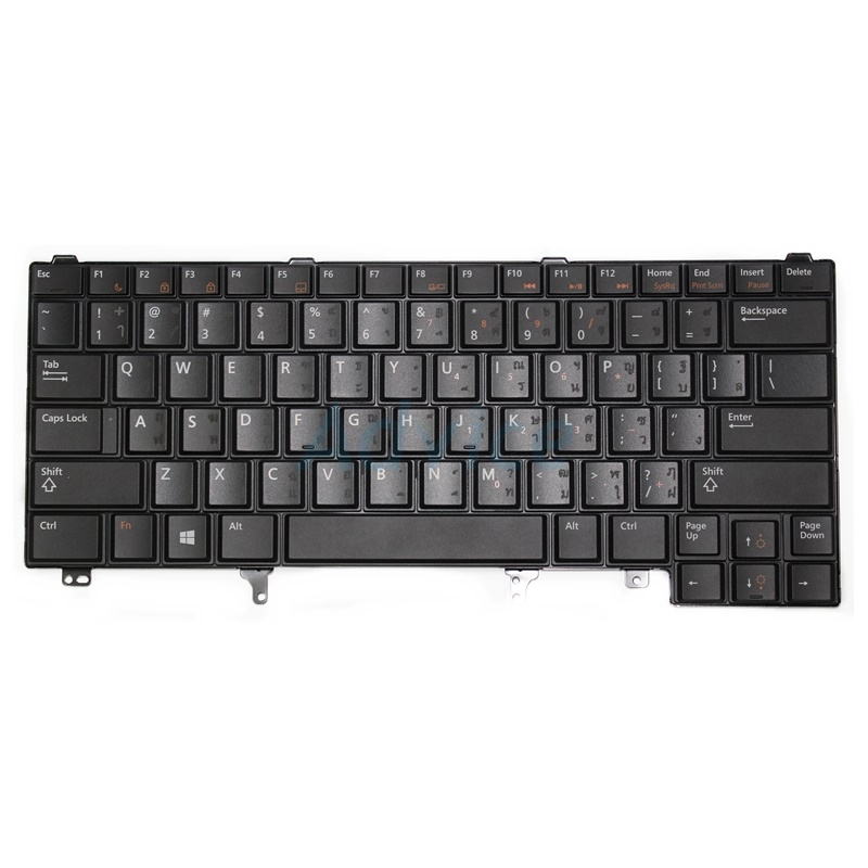 Keyboard DELL Latitude E6430 (Black) 'PowerMax' (สกรีนไทย-อังกฤษ ...