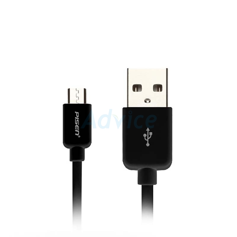 (A) Cable USB To Micro USB (1.5M,MU01-1500) 'Pisen' Black