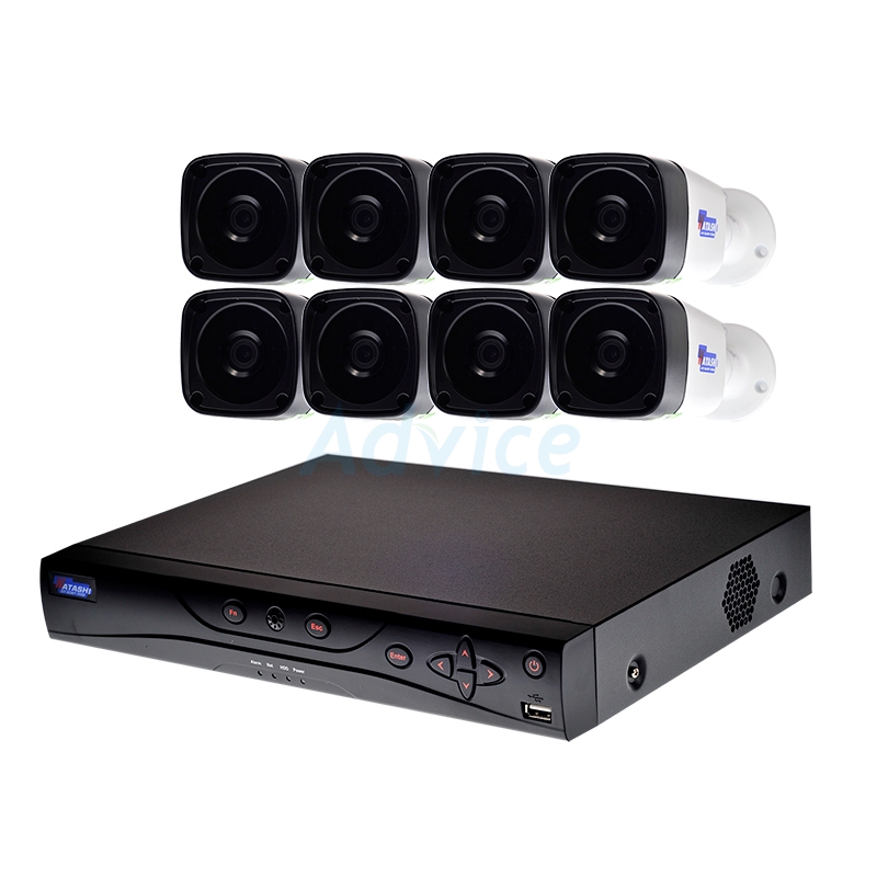 CCTV Set. 8CH. HDCVI WATASHI#WVR027X-X/WVI20081