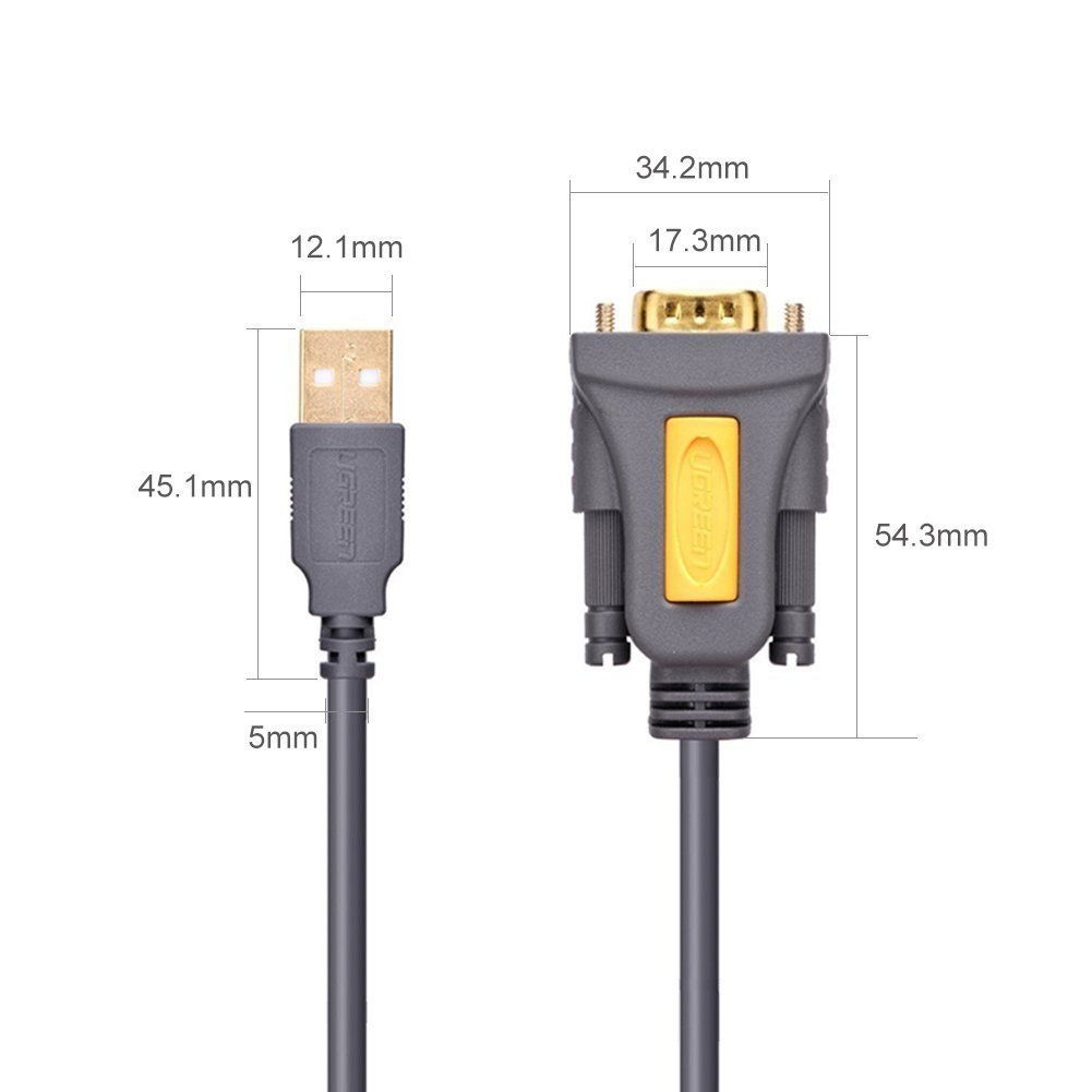 Cable USB TO Serial RS232 (2M) UGREEN 20222