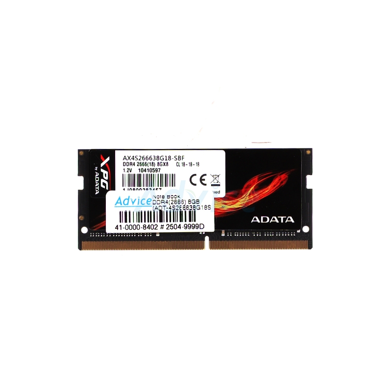 Note Book DDR4(2666) 8GB ADATA (FLAME,ADT-4S266638G18SBF)