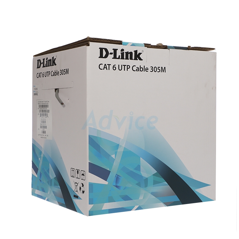 CAT6 UTP Cable (305m./Box) D-LINK (NCB-C6UGRYR-305)