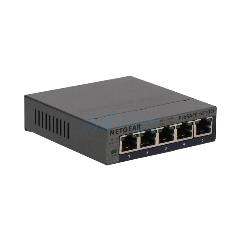 Gigabit Switching Hub NETGEAR (GS105E) 5 Port Gigabit