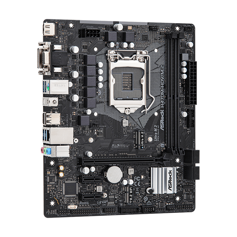 MAINBOARD (1200) ASROCK H470M HDV/M.2 DDR4
