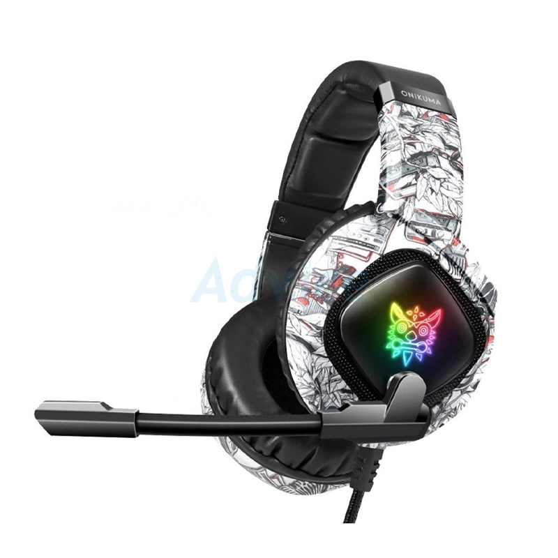 HEADSET ONIKUMA K19 RGB (CAMO/WHITE)