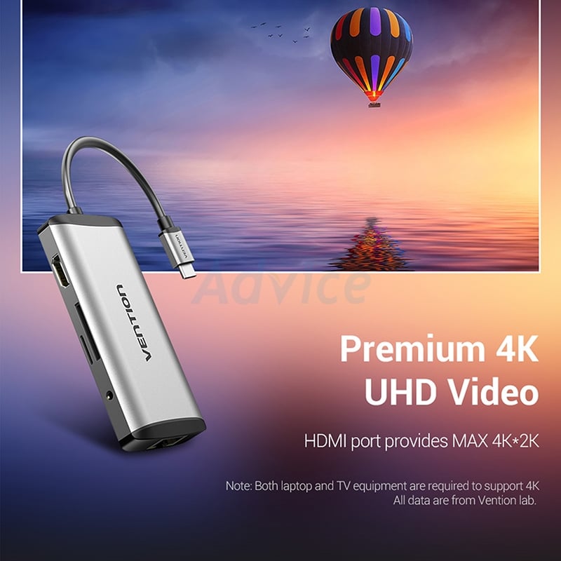 Converter Type-C 9 in1 VENTION (THAHB)